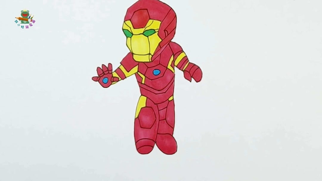怎么画钢铁侠的简笔画?绘画达人教你画钢铁侠简笔画,画法很简单
