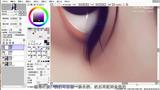 6眼睛的画法2SAI绘画 PS转手绘 Q版 PS教程 SAI转手绘photoshop把...