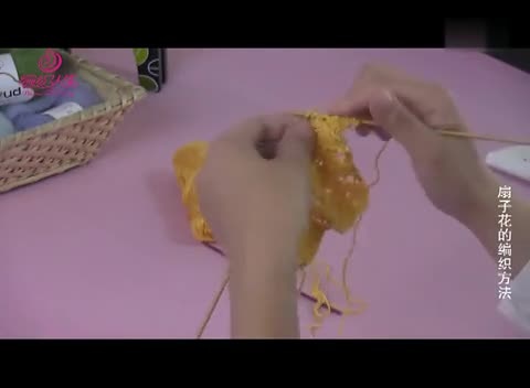编织人生视频-编织花样 扇子花织法