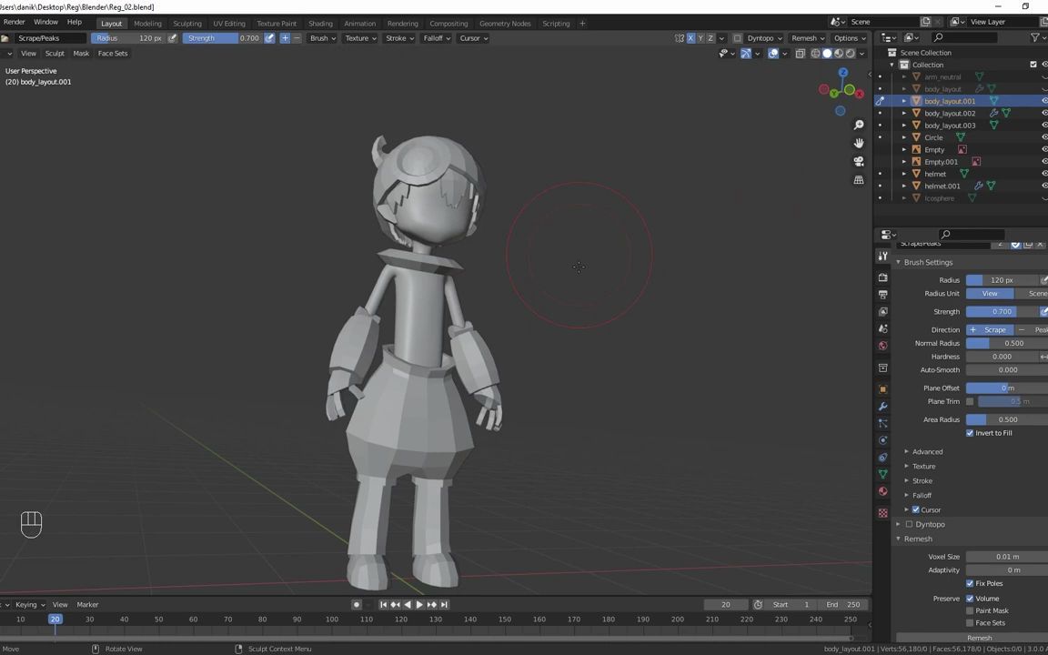 [10] Blender 3.0角色建模教程-高模建模-2