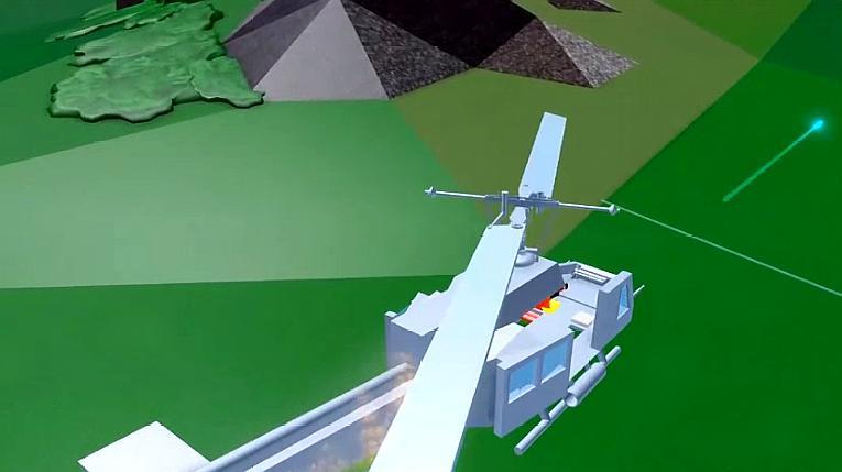 Roblox装甲战争模拟器:开着直升机作战,截获敌人的超级坦克