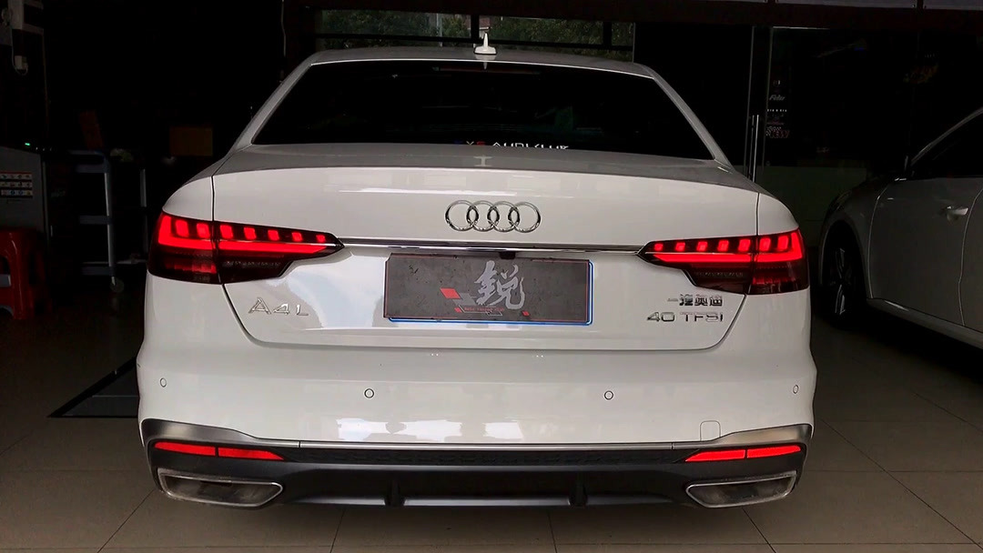 东莞锐奥奥迪改装俱乐部20年新款A4L 激活oled动态尾灯案例分享