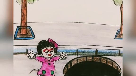 #感谢抖音 #爱画画的孩子 #手绘 #创意美术 #想画就画