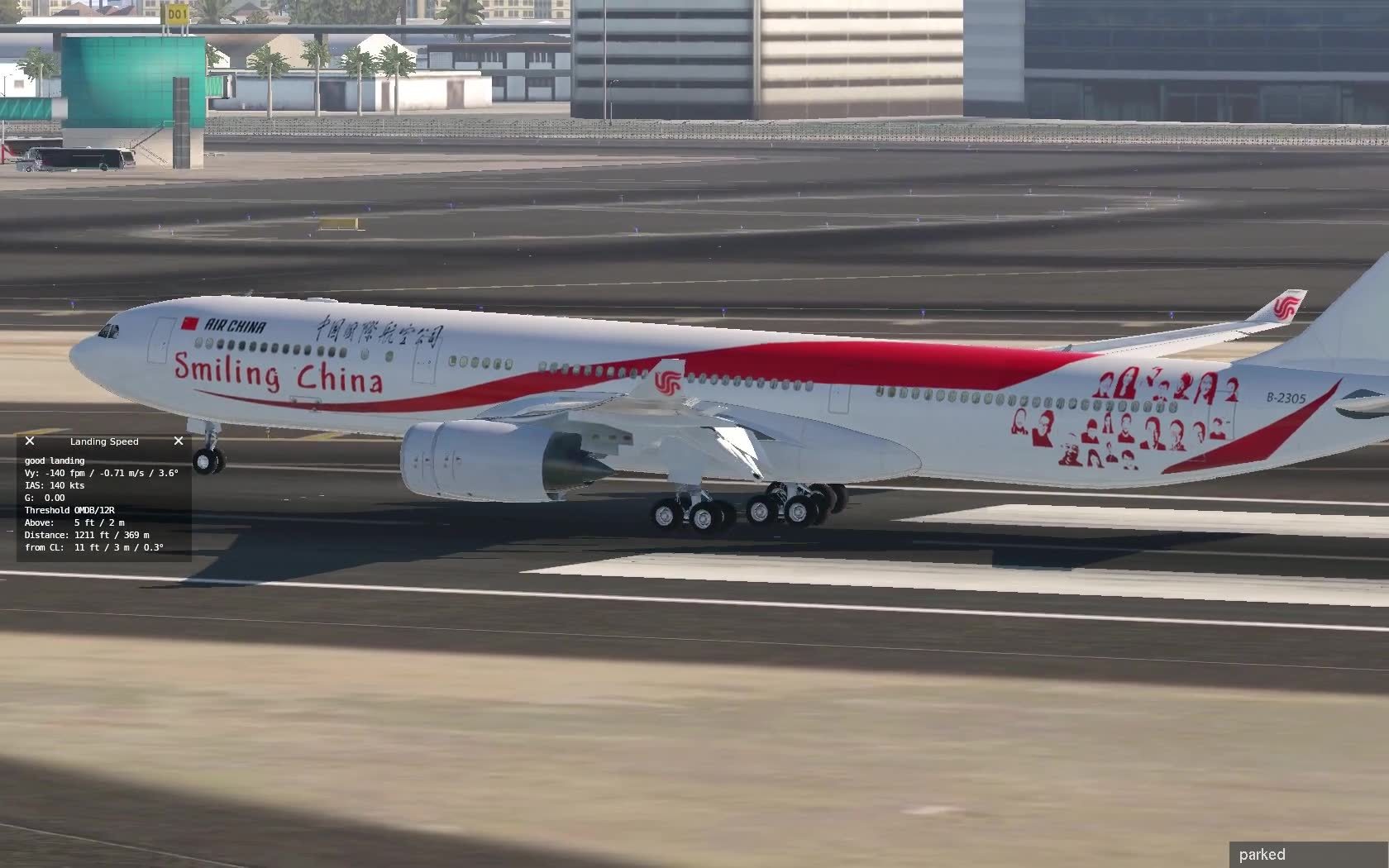 强行降落#降落#航空 #侧风降落 #迪拜 #xplane11