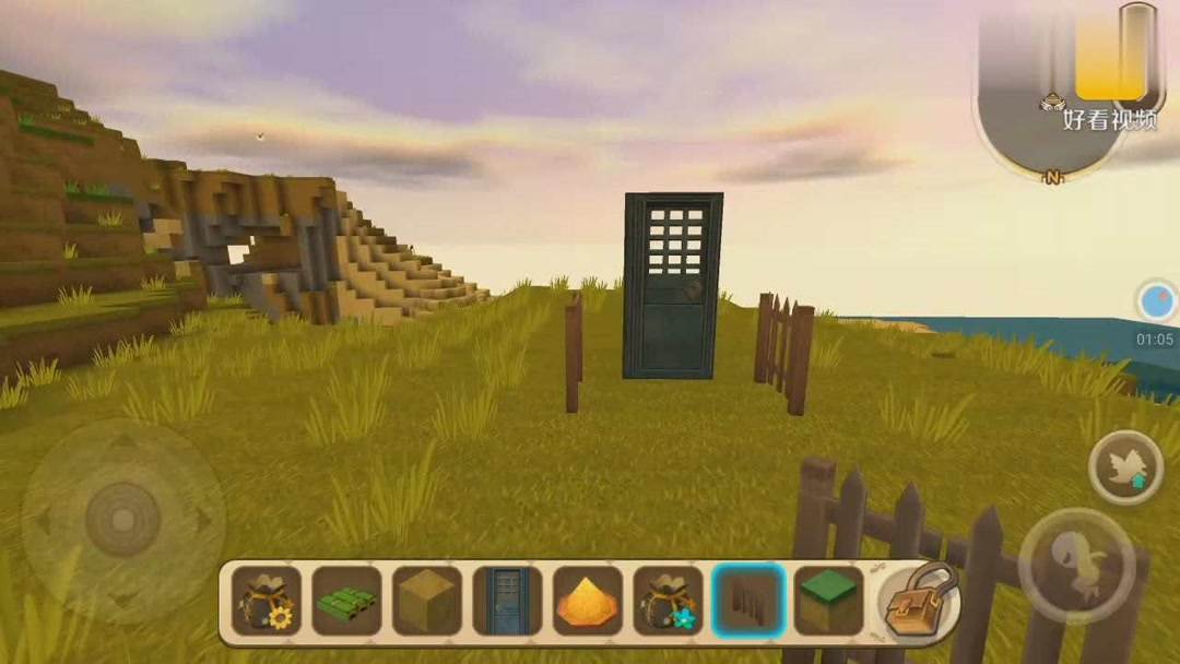 迷你世界:红外线科技铁门智能识别开门人主人回家就会开门