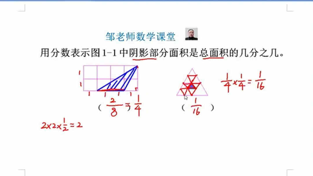 小升初考试题:阴影面积占总面积的几分之几?初中生还说没法做