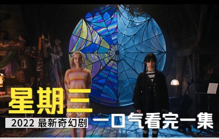 第1集美剧《星期三》别人遛狗但她遛蝎子逛街