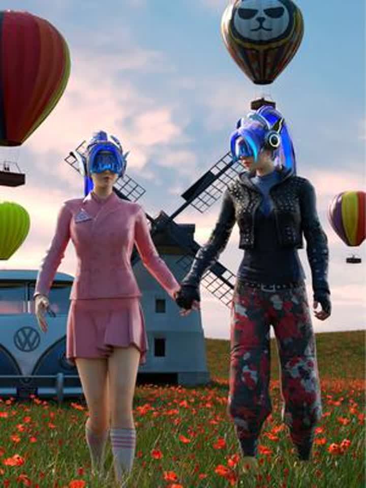 那就给自己画一个吧#和平精英 #淋雨一直走