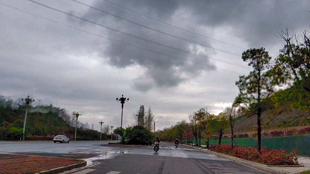 骑行vlog0330 电瓶车拐弯注意