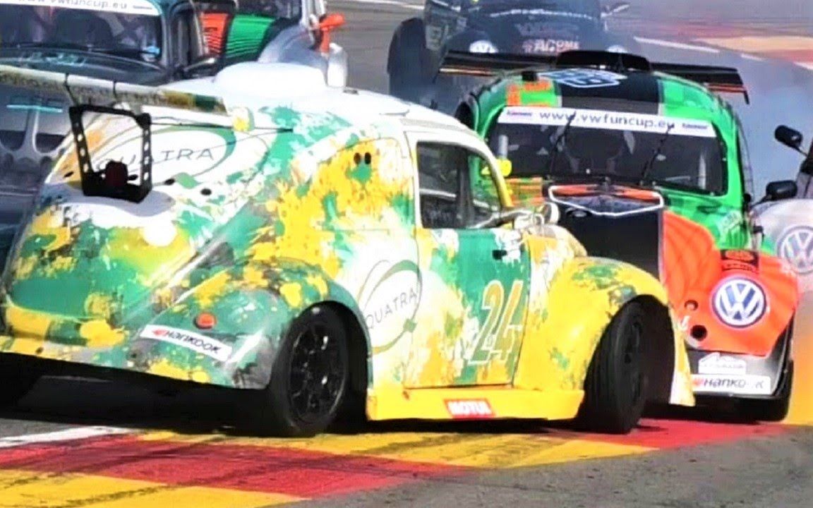...过这么多甲壳虫】大众甲壳虫FunCup SPA25小时耐力赛撞车事故合集