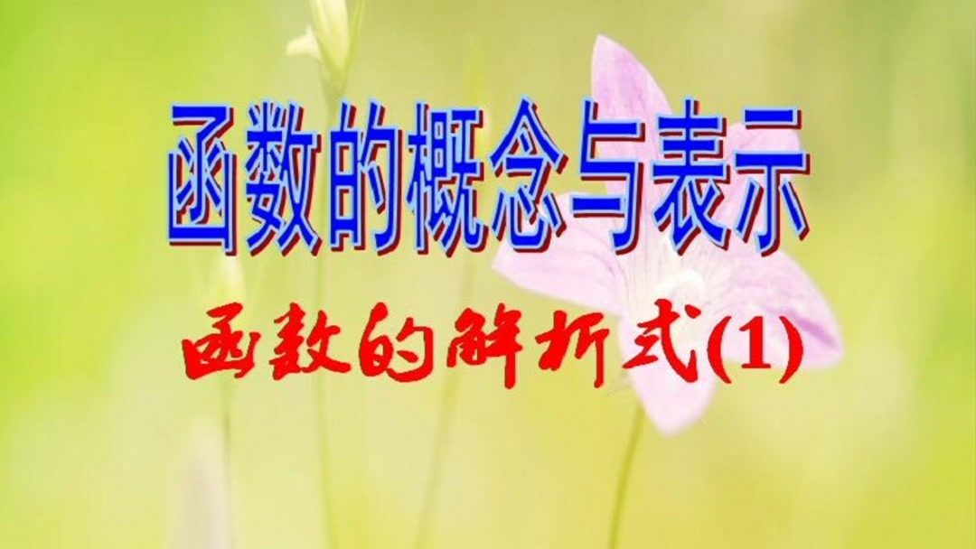 函数解析式1