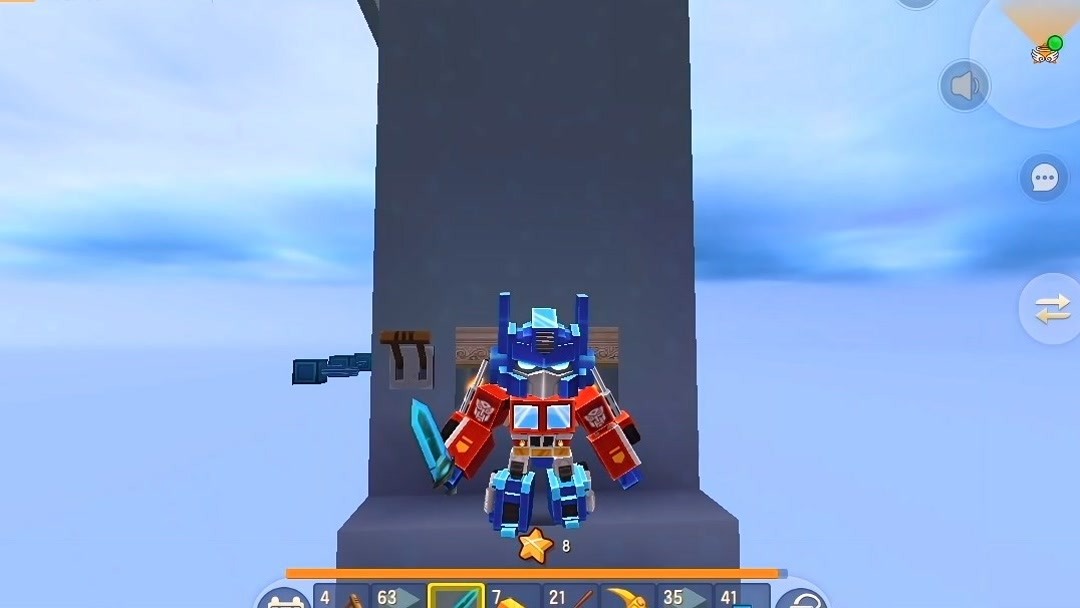 迷你世界带妹生存16:半仙带着兔美美建造6层刷怪塔下,累到虚脱