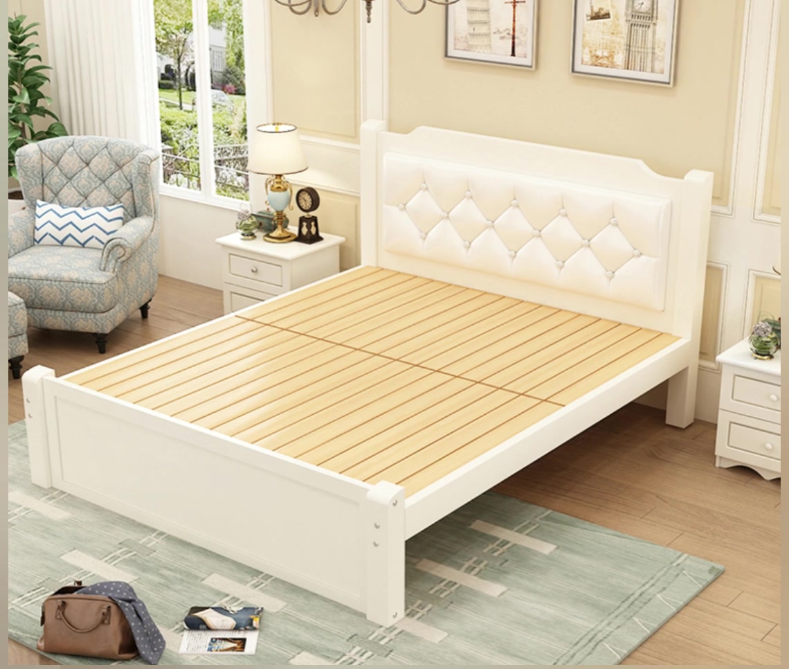 光看设计图我就想买买买的花枝漫住宅家具实木床,简单的线条玩出了...