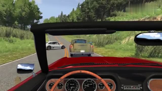 发生在长途公路上的连环撞车事件