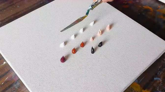 高手作画,刮刀下去的瞬间,色彩的变化简直太微妙了!
