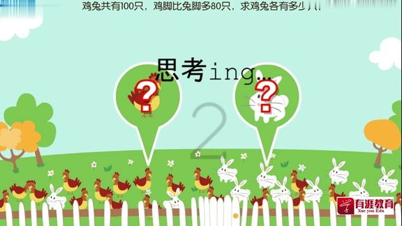 方程可以解决所有小学奥数问题?小学奥数鸡兔同笼问题!