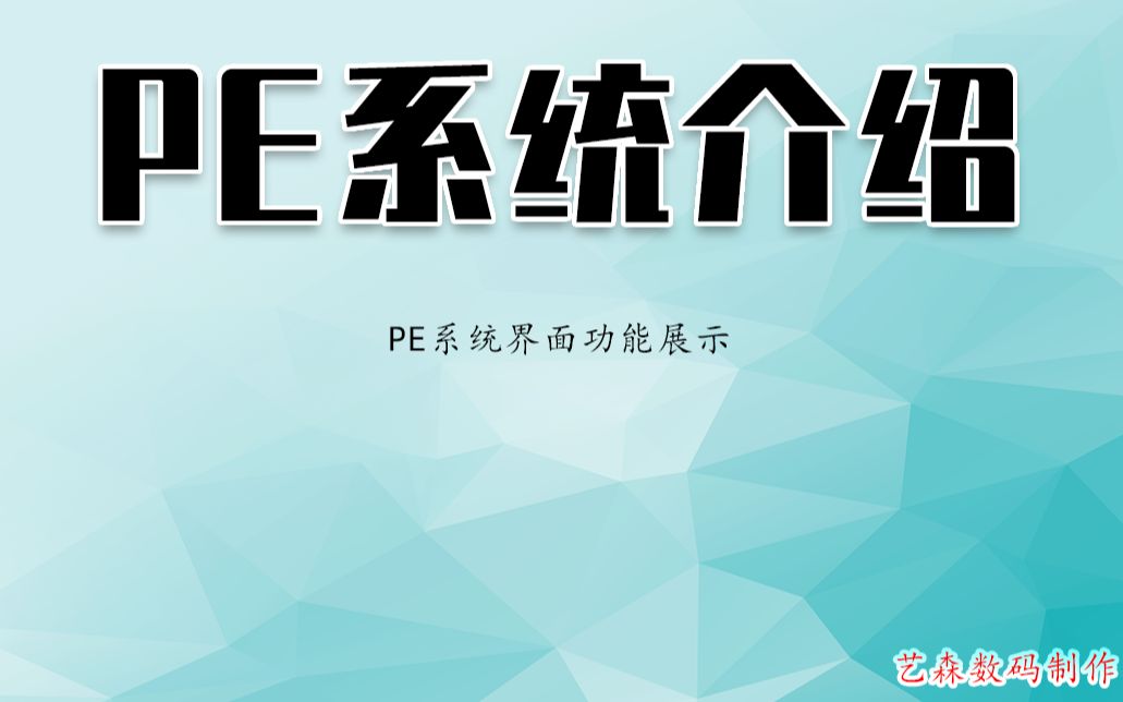 PE系统简单介绍