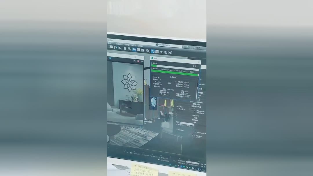 今天女票没生气不用去网吧画图了,她画cad 我画3Dmax 效果图。一片...