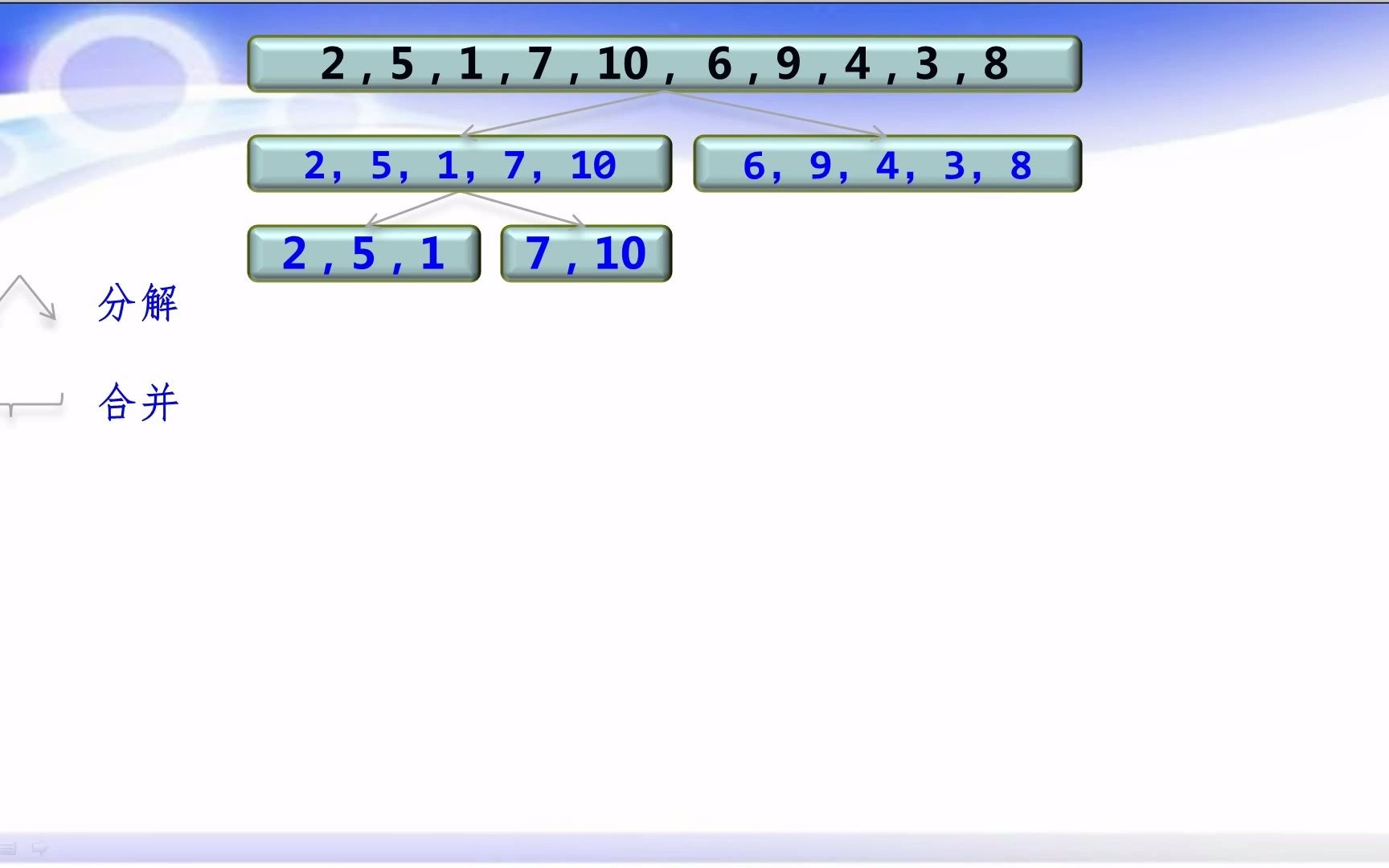 算法-3-2-2-归并排序-自顶向下的递归实现