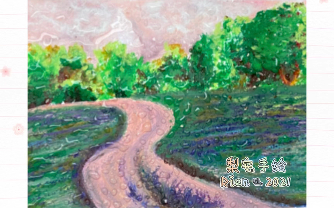 【油画棒绘画过程】印象派练习～