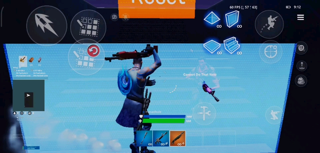 入坑堡垒之夜手游三天萌新日常solo挨揍