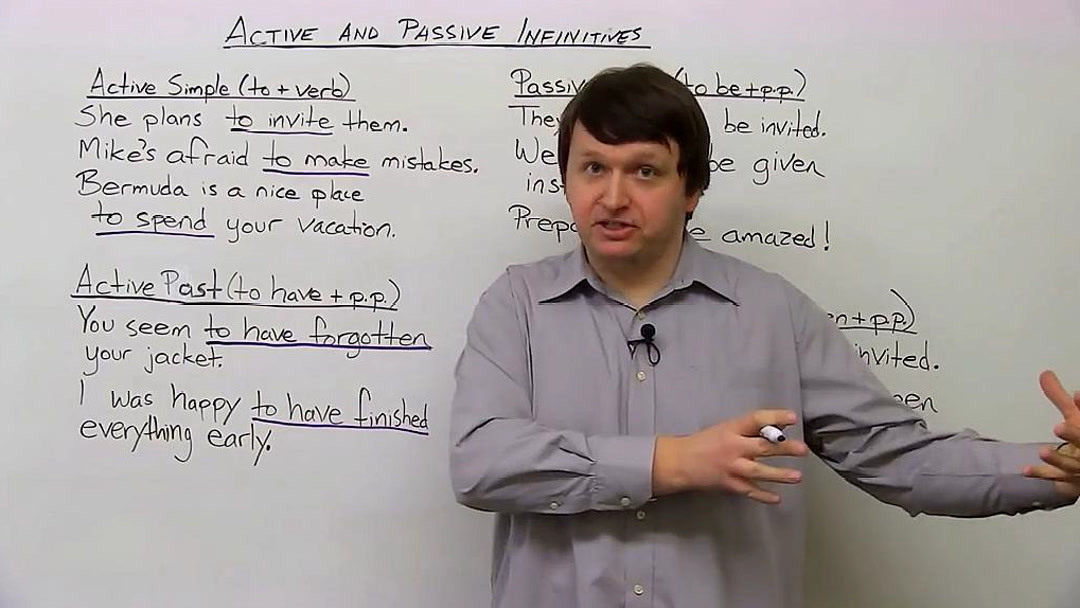 英语语法小课堂:主动和被动不定式