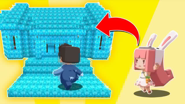 【木鱼】迷你世界100倍掉落生存记,木鱼小铃铛的钻石城堡