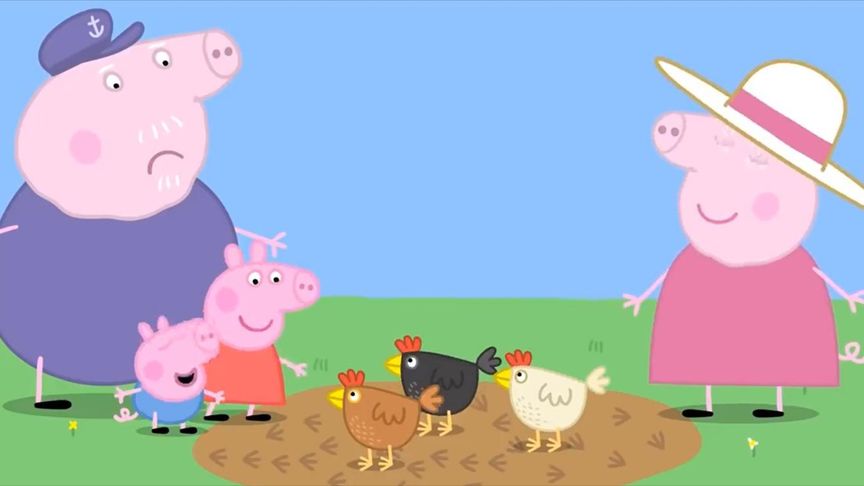 小猪佩奇喜欢垃圾分类回收,对猪爷爷的垃圾处理很好奇,搞笑动画片