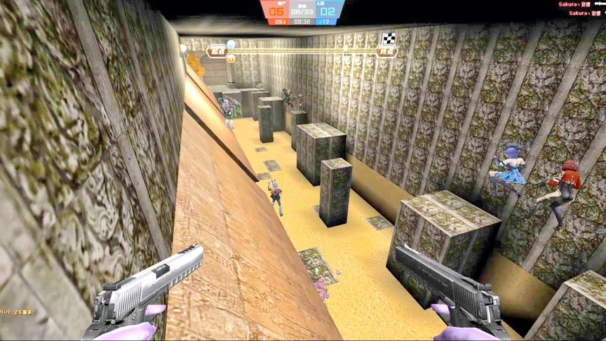 CSOL生化大逃杀,电信一区专门欺负老寒腿的地图,进门就是机关城