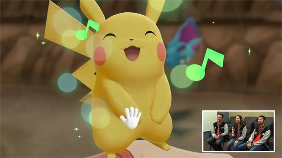 宝可梦let s go:最新三十分钟试玩!可摸可调戏,会放火的伊布!