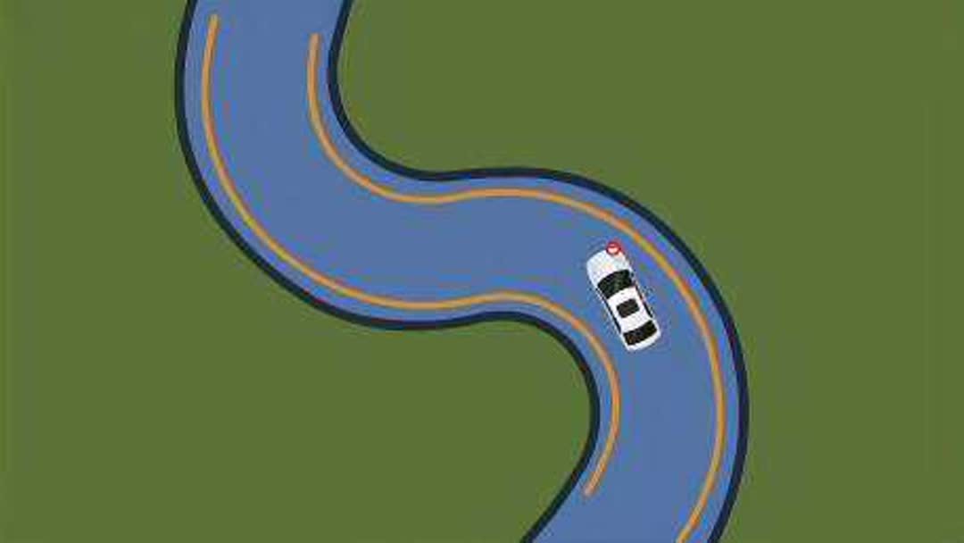 曲线行驶想要不压线,找准转弯时机是关键!