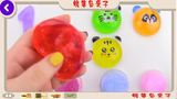 学习1到10数字的孩子计数数字1到10学习颜色粘土泥粘糊糊闪光泡沫