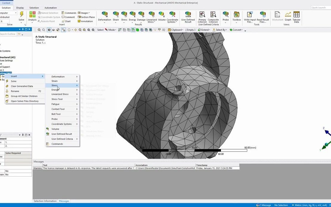 Solution History ANSYS Mechanical 2021R1新功能历史求解追溯