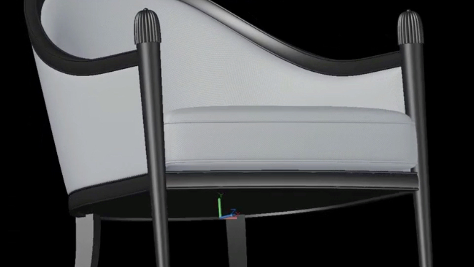 CAD三维建模椅子