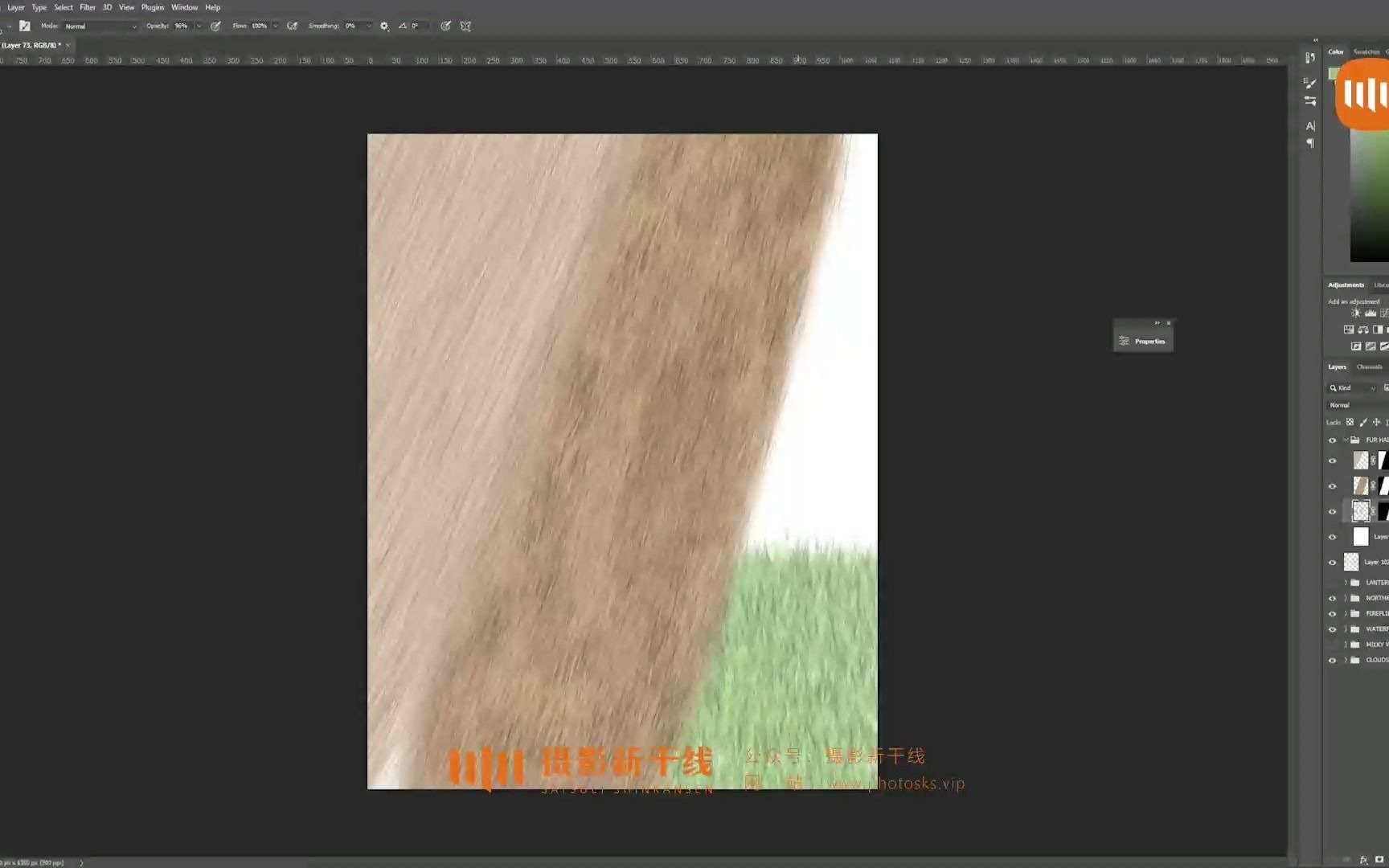 【笔刷】超级PS笔刷包使用教程 How to Use Hair, Fur, and Grass ...