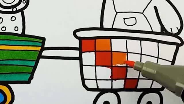 儿童绘画画小动物,一起啊来学习吧!