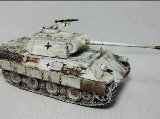 【模玩】AMER 豹式 滤镜 追加 2# 坦克 1:72 模型 评测 制作 旧化