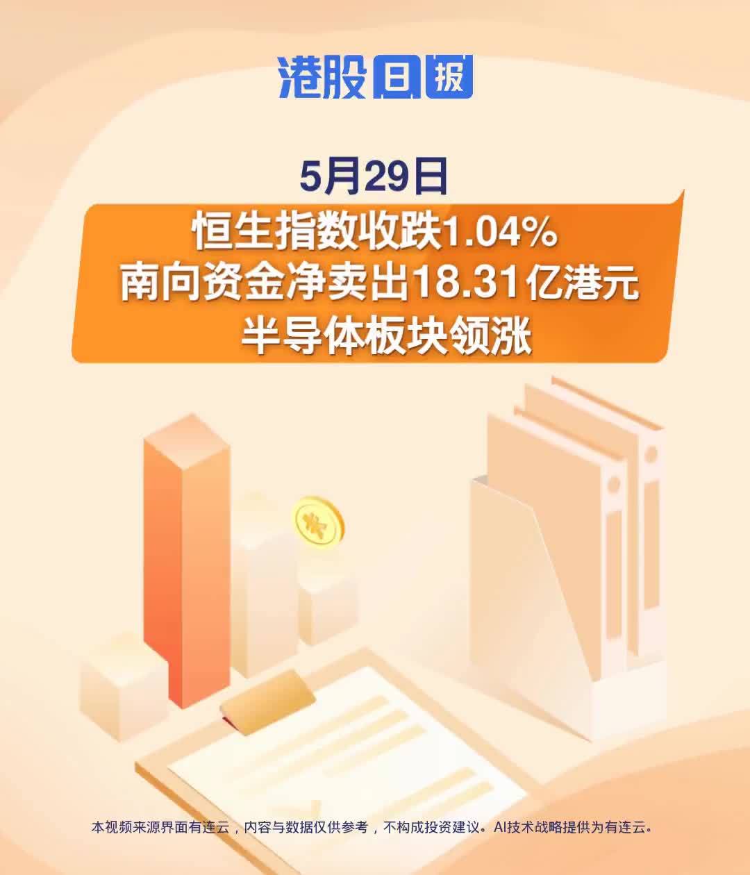 港股日报 | 恒生指数跌1.04%,半导体板块领涨