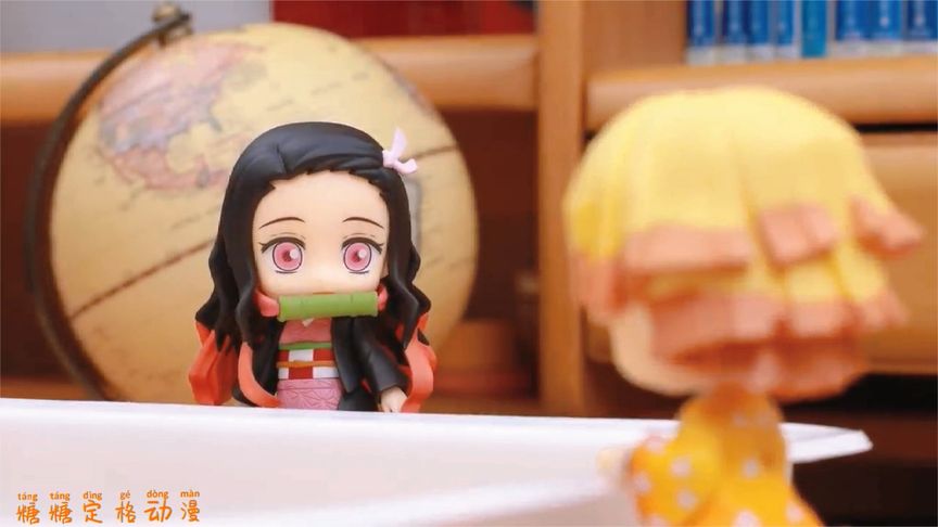 手办摆拍定格动画-《鬼灭之刃》哥哥保护妹妹却治不好她的梦游
