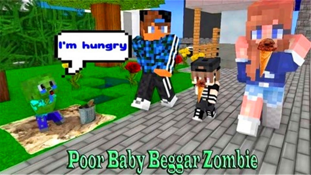 小梦:我的世界学院《乞丐怪物的故事》,善良的人有好报!