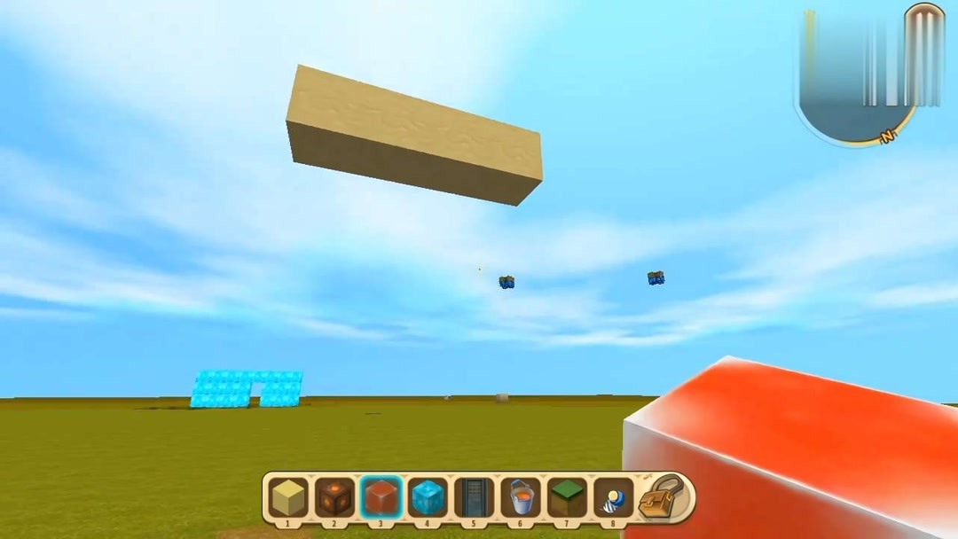 迷你世界:悬空沙子制作教程!能够悬浮在空中的沙块,好神奇