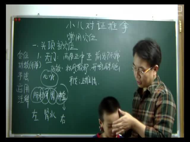 小儿推拿穴位详解《小儿对证推拿》开天门(广州小儿推拿培训)