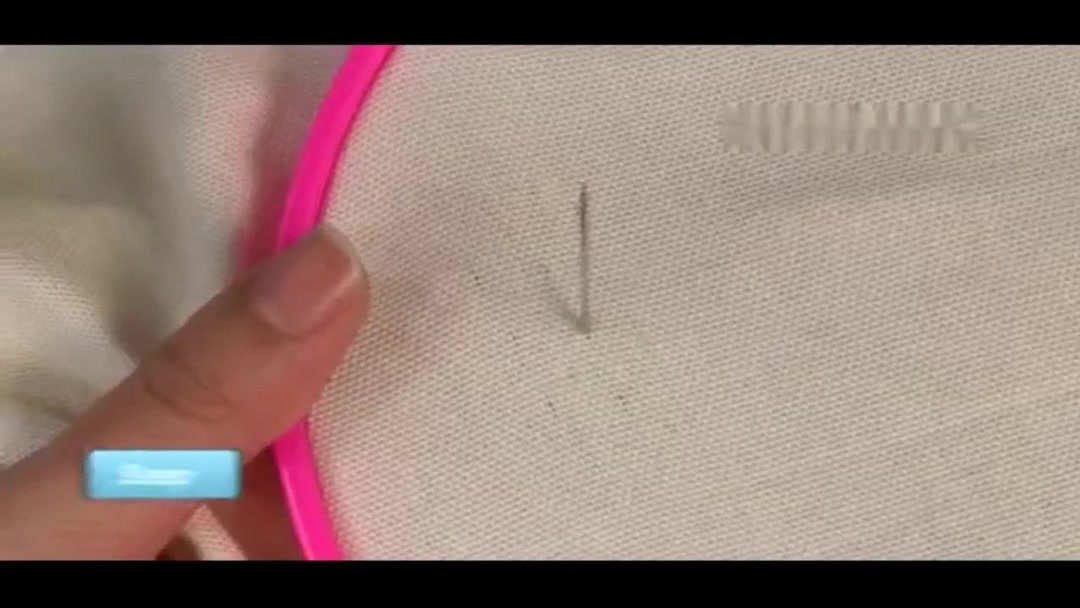 DIY丝带绣基础针法_简单玫瑰绣【刺绣视频大全】.mp4