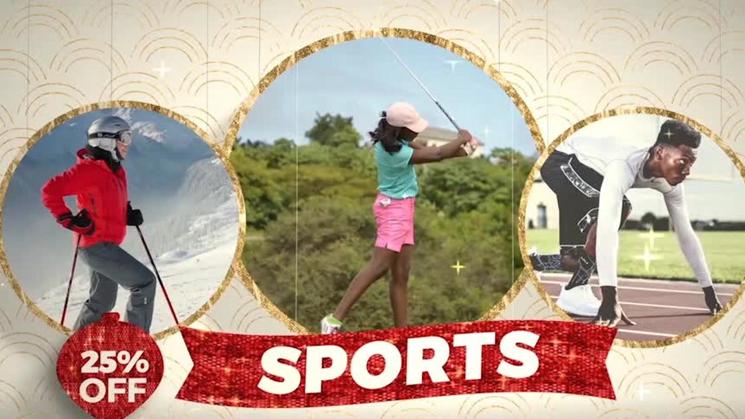 AE模板-贺卡效果的照片展示节日照片展示视频