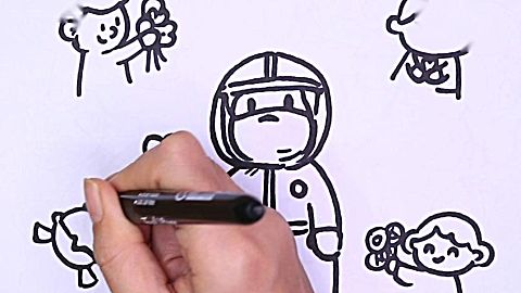 飞童亿佳儿童绘画 第98集 《向白衣天使致敬》战疫必胜儿童画