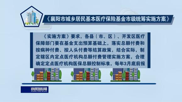 我市城乡居民医保基金实行市级统筹
