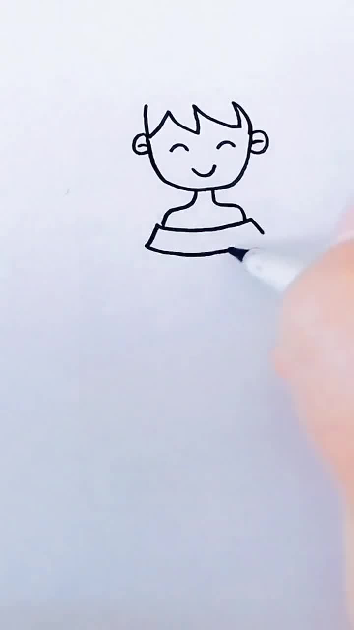 简笔画:可爱的公主
