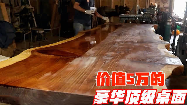 木匠牛人用木头制作顶级桌面,这种级别的桌面