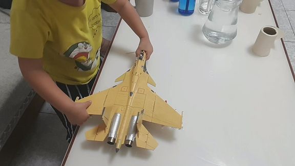 给儿子弄了个大玩具,大家看看这是啥飞机有认识的吗