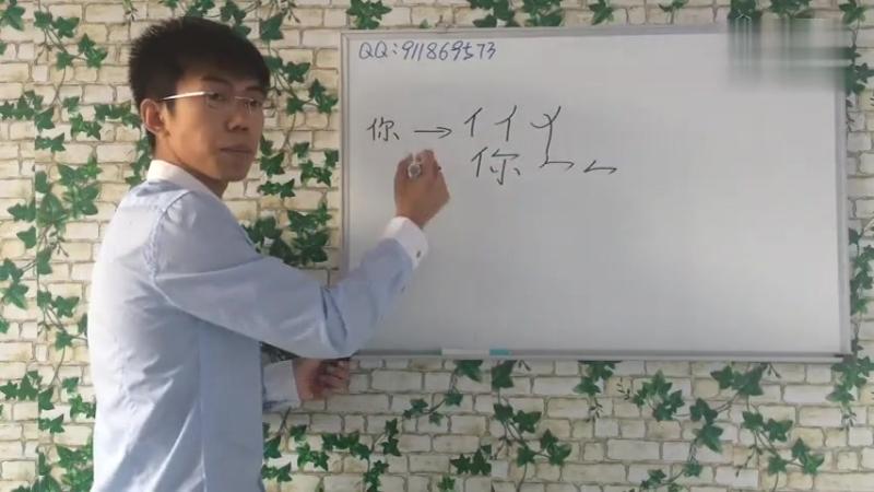 三分钟学行书之你的写法